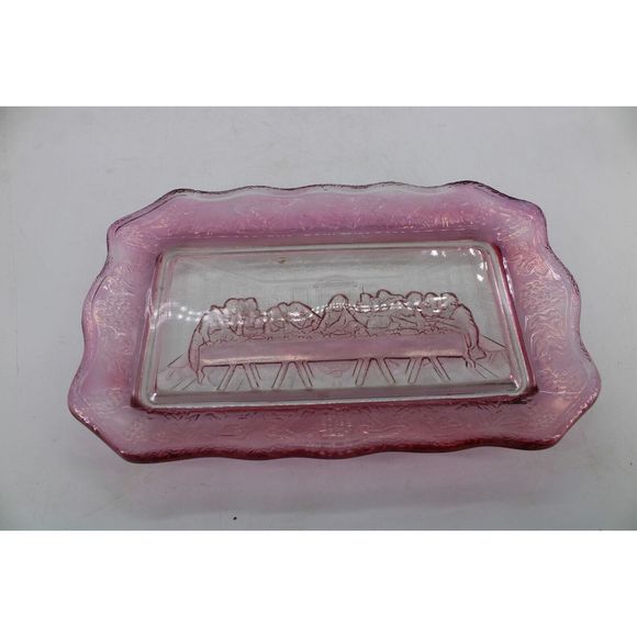 Indiana Glass | Dining | Vintage Tiara Indiana Glass Bread Plate Tray ...
